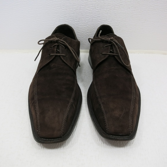 Faconnable | Shoes | Faconnable Brown Suede Leather Dress Oxfords 9 M ...